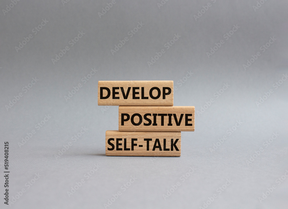 Develop positive self-talk symbol. Concept words Develop positive self ... Develop positive self-talk symbol. Concept words Develop positive self ...