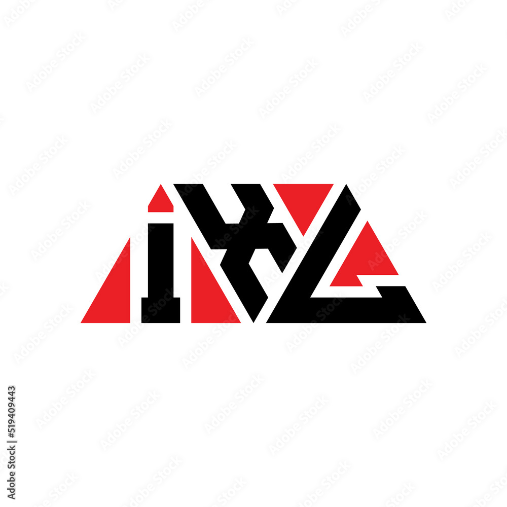 IXL triangle letter logo design with triangle shape. IXL triangle logo ...