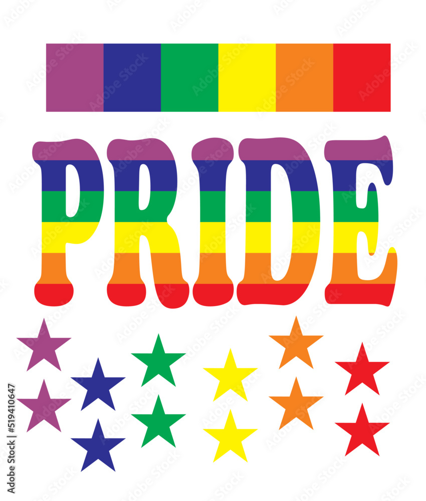 The inscription Pride. Vector LGBT pattern for T-shirt made for pride ...