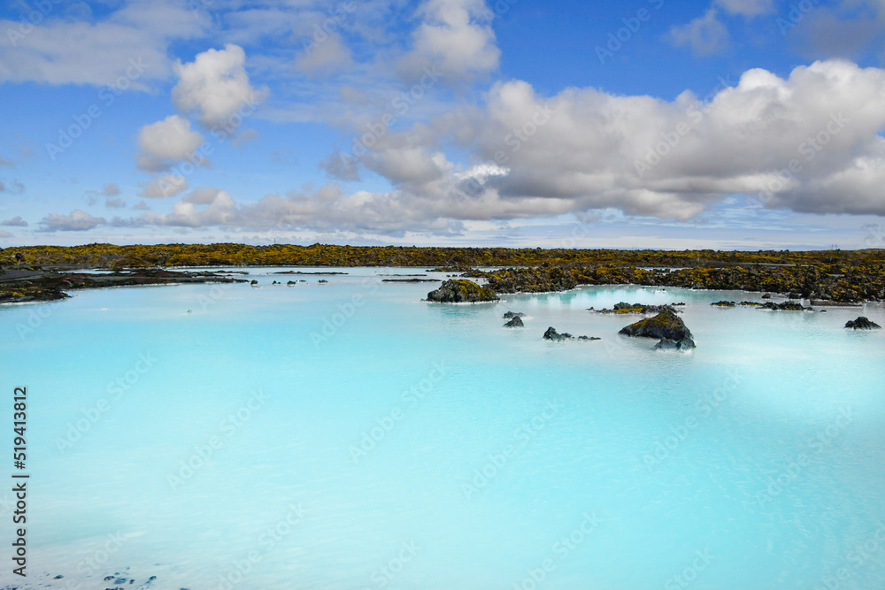 Blue Lagoon hot spring in the south of Iceland Stock Photo | Adobe Stock