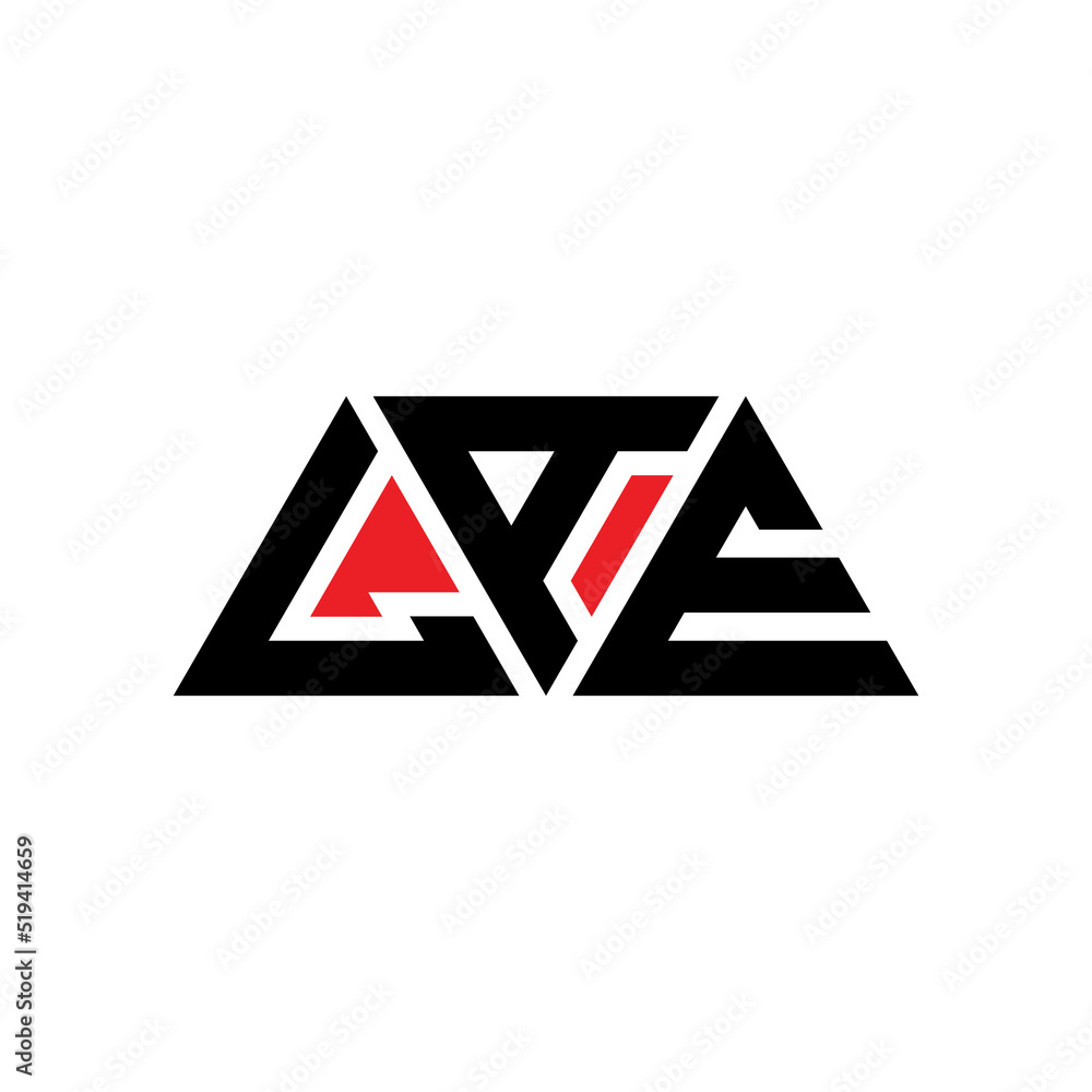 LAE triangle letter logo design with triangle shape. LAE triangle logo ...