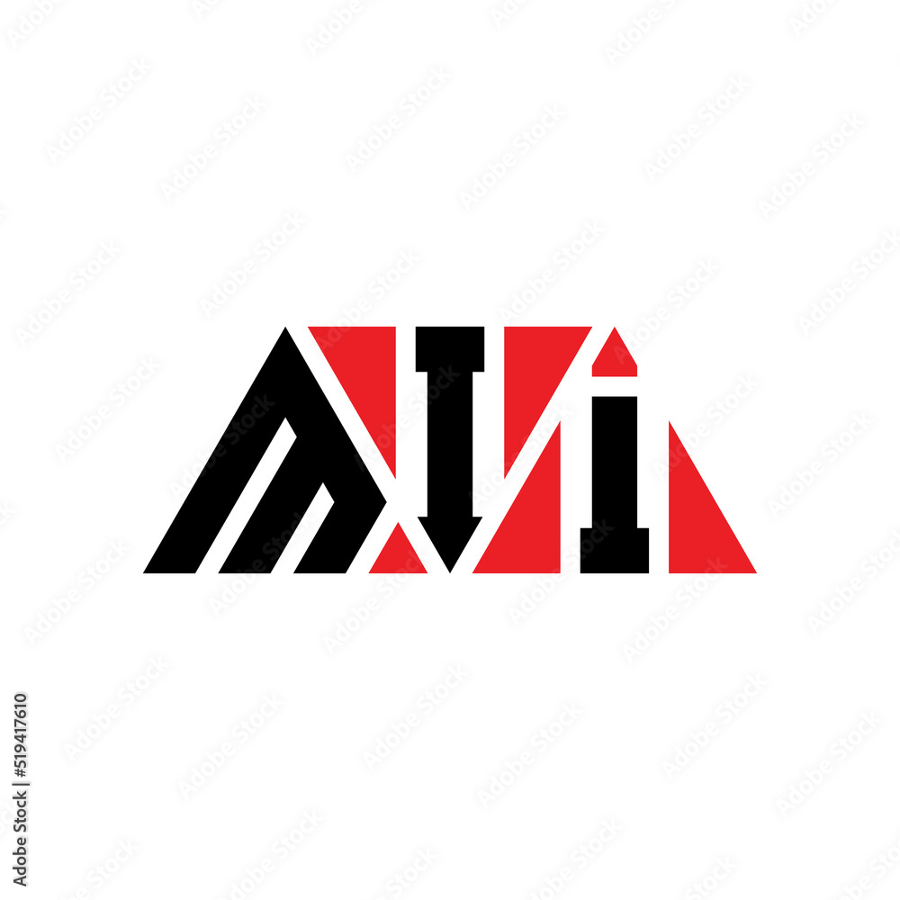 MII tMIangle letter logo design with tMIangle shape. MII tMIangle logo ...