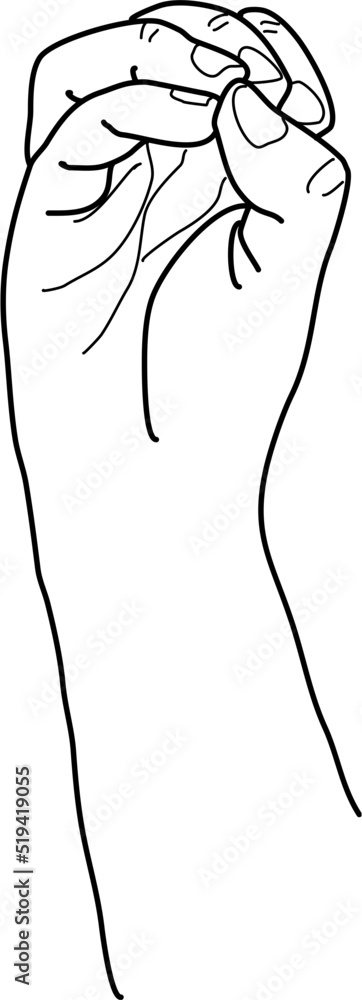 American sign language letter ASL Stock Vector | Adobe Stock