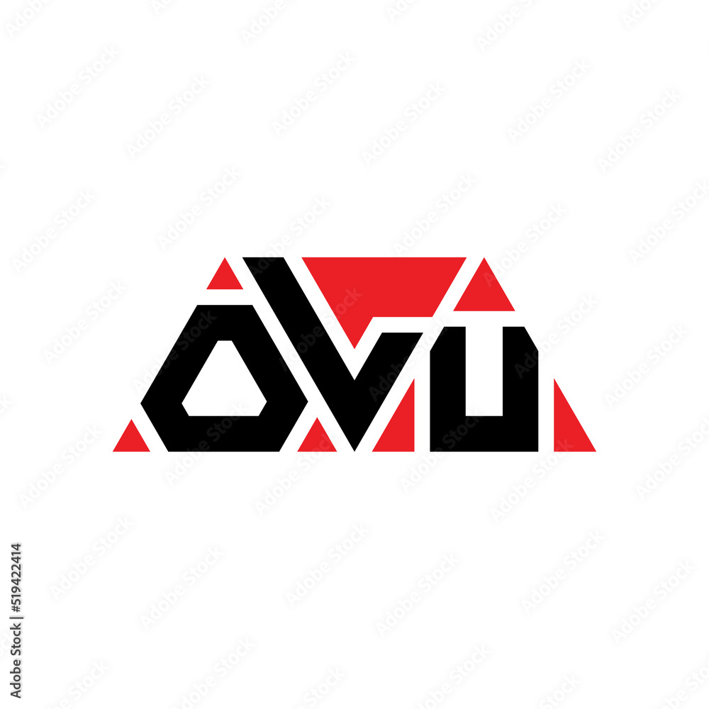 OLU triangle letter logo design with triangle shape. OLU triangle logo ...