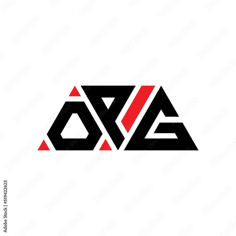 OPG triangle letter logo design with triangle shape. OPG triangle logo ...