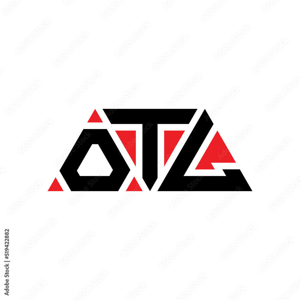 OTL triangle letter logo design with triangle shape. OTL triangle logo ...