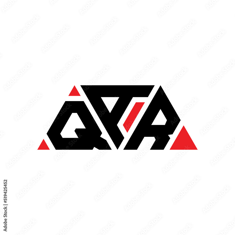 Qar Triangle Letter Logo Design With Triangle Shape Qar Triangle Logo Design Monogram Qar