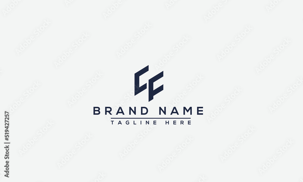 Logo design letter CF . Elegant modern. Vector template. Stock Vector ...