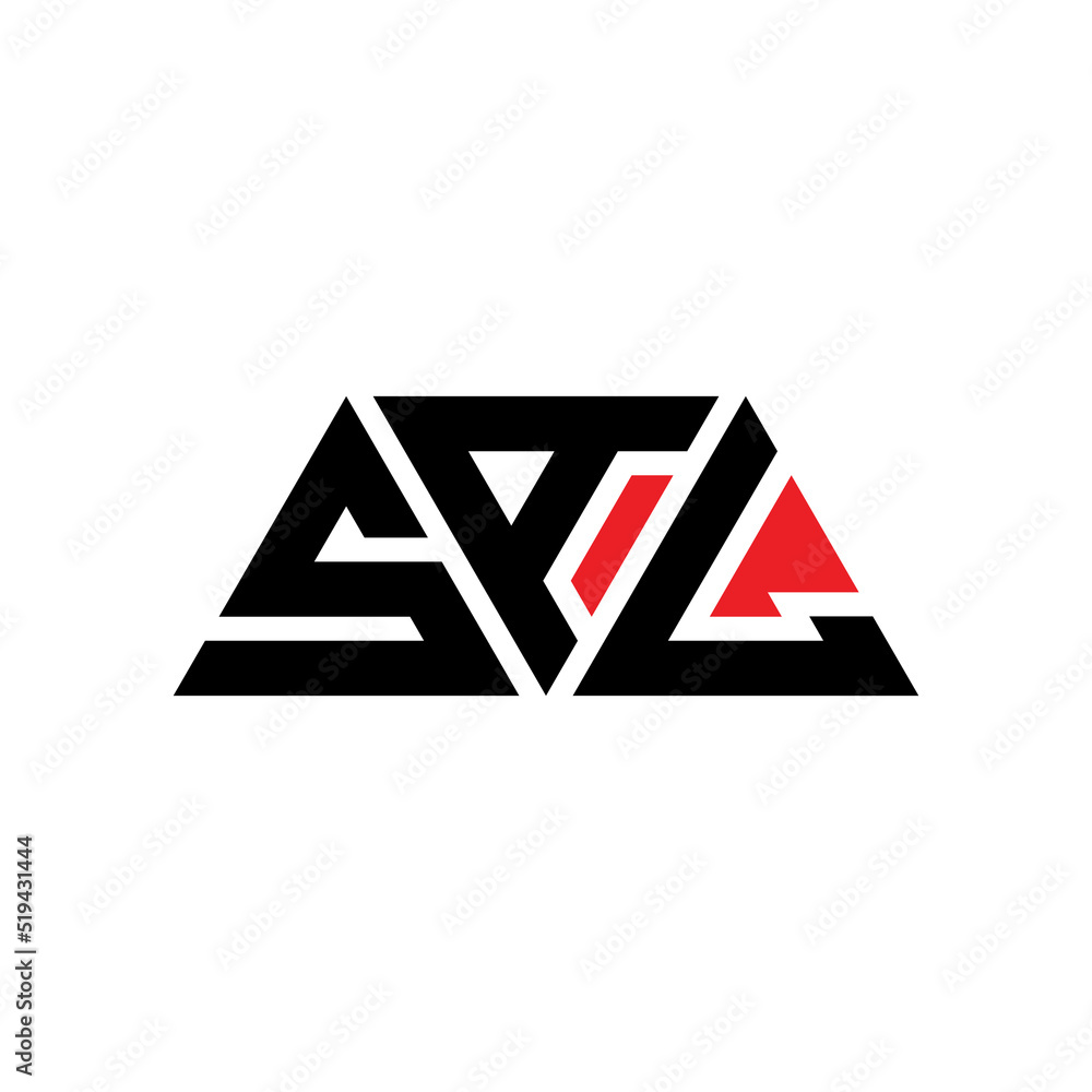 SAL triangle letter logo design with triangle shape. SAL triangle logo ...