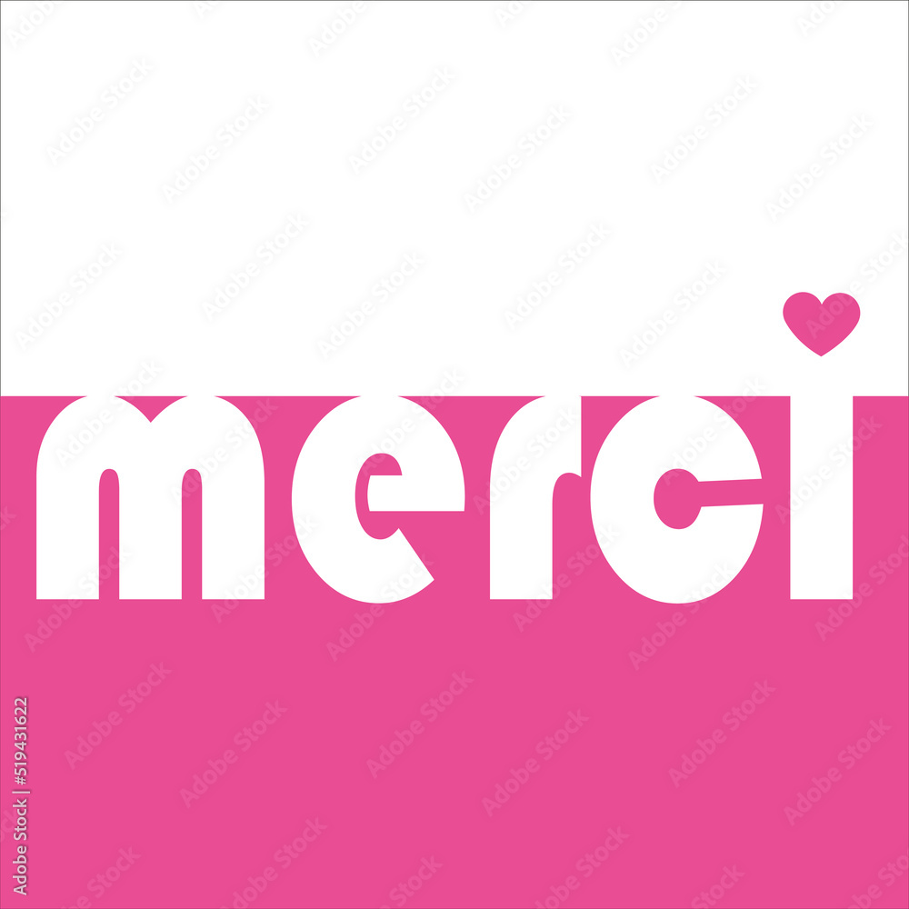 Mersi - handdrawn vector modern lettering. Thank you card. For greeting ...