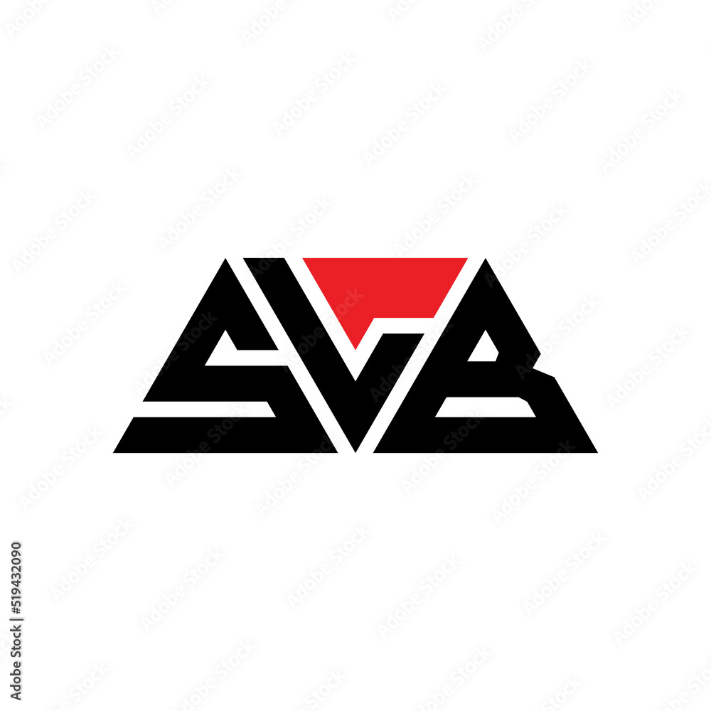 Vetor de SLB triangle letter logo design with triangle shape. SLB ...