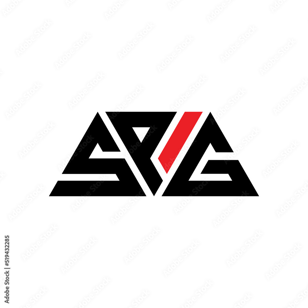 SPG triangle letter logo design with triangle shape. SPG triangle logo ...