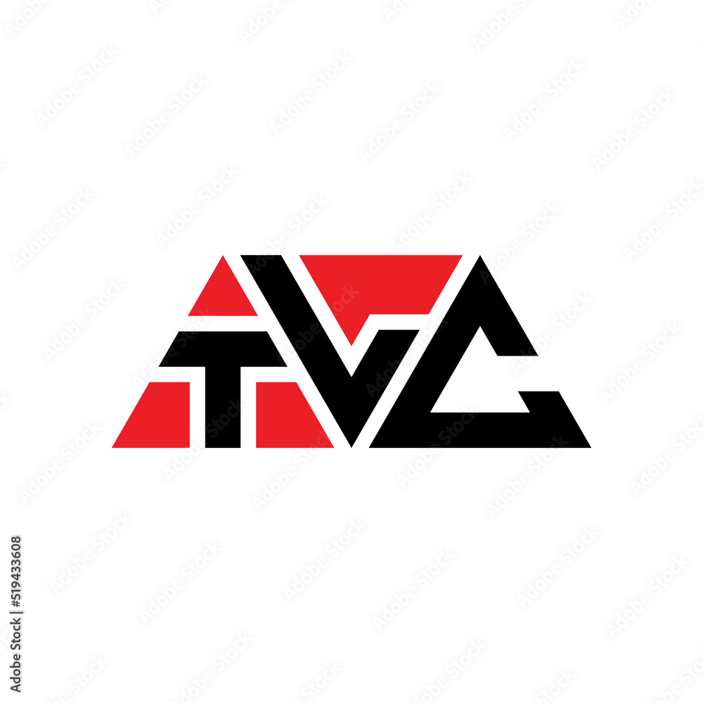 TLC triangle letter logo design with triangle shape. TLC triangle logo ...