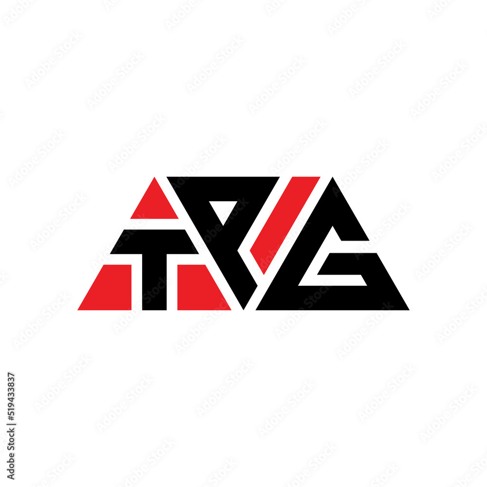 TPG triangle letter logo design with triangle shape. TPG triangle logo ...