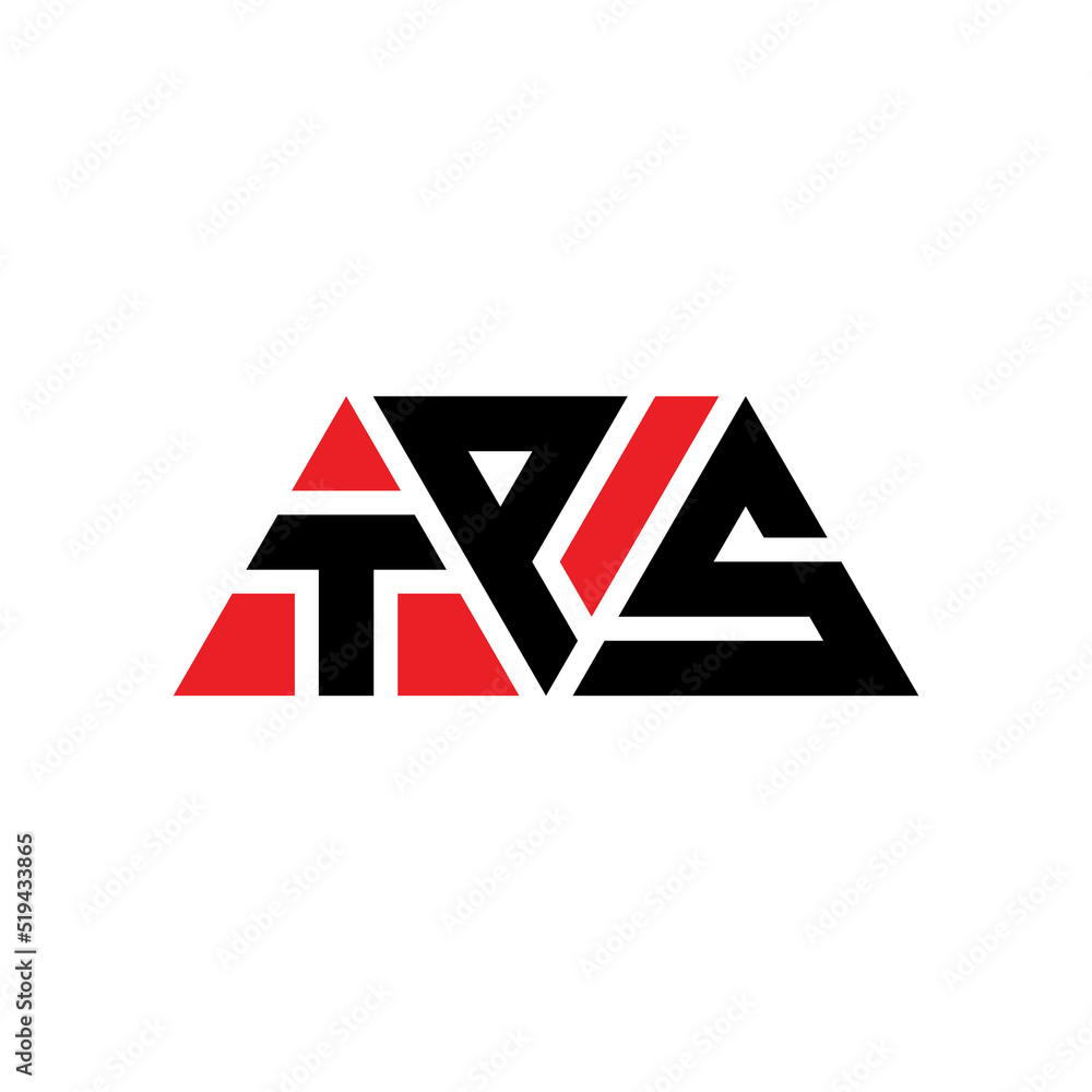 TPS triangle letter logo design with triangle shape. TPS triangle logo ...