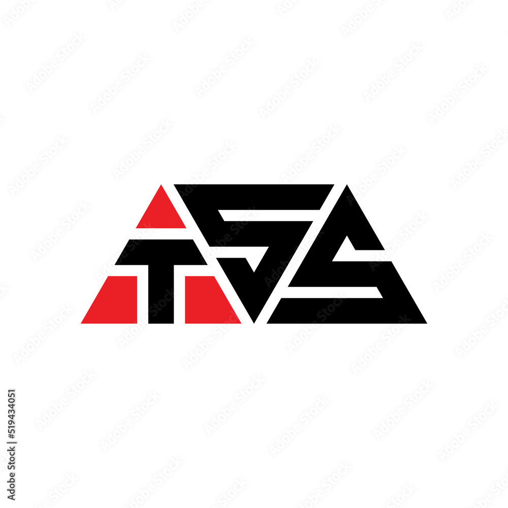TSS triangle letter logo design with triangle shape. TSS triangle logo ...