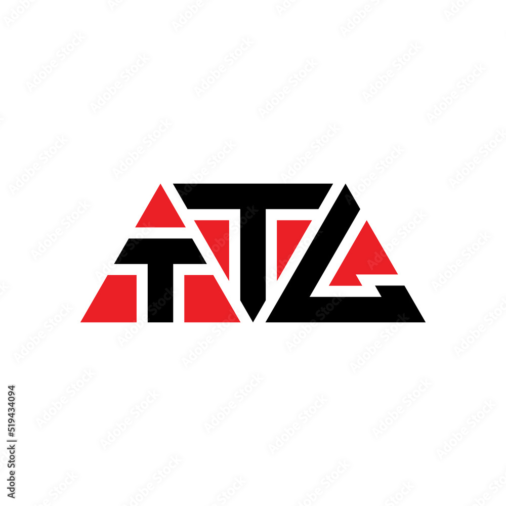 TTL triangle letter logo design with triangle shape. TTL triangle logo ...