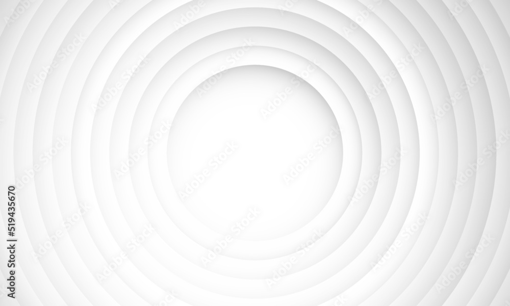 Abstract circle layers texture on white background with shadow. Stock ...