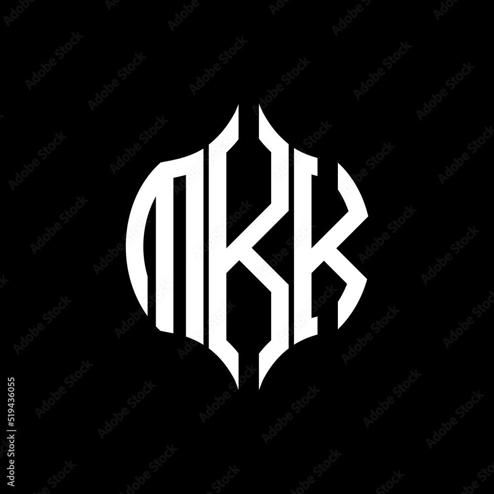 MKK letter logo. MKK best black background vector image. MKK Monogram ...