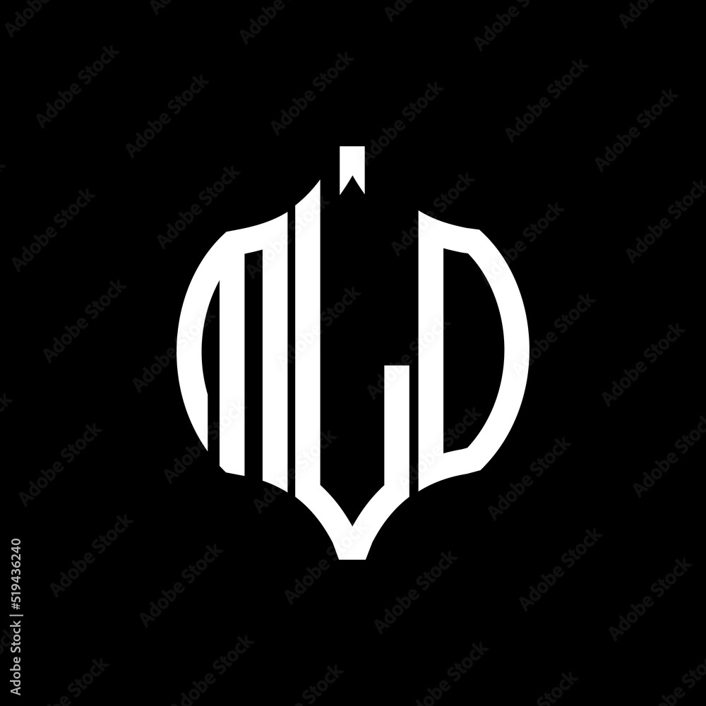 MLO letter logo. MLO best black background vector image. MLO Monogram ...