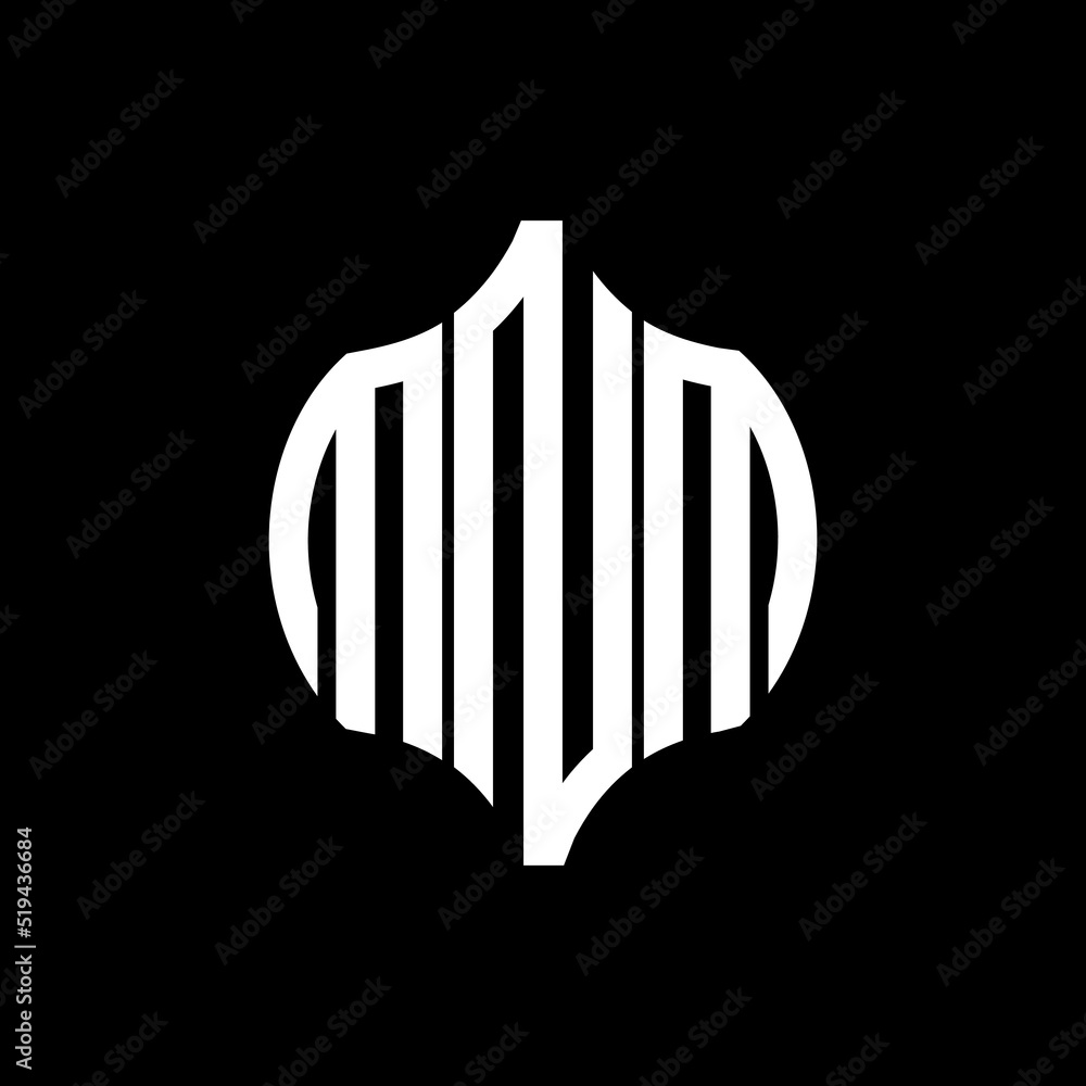 MNM letter logo. MNM best black background vector image. MNM Monogram ...