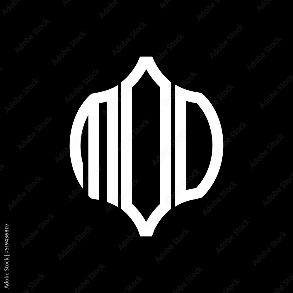 Vecteur Stock MOO letter logo. MOO best black background vector image ...