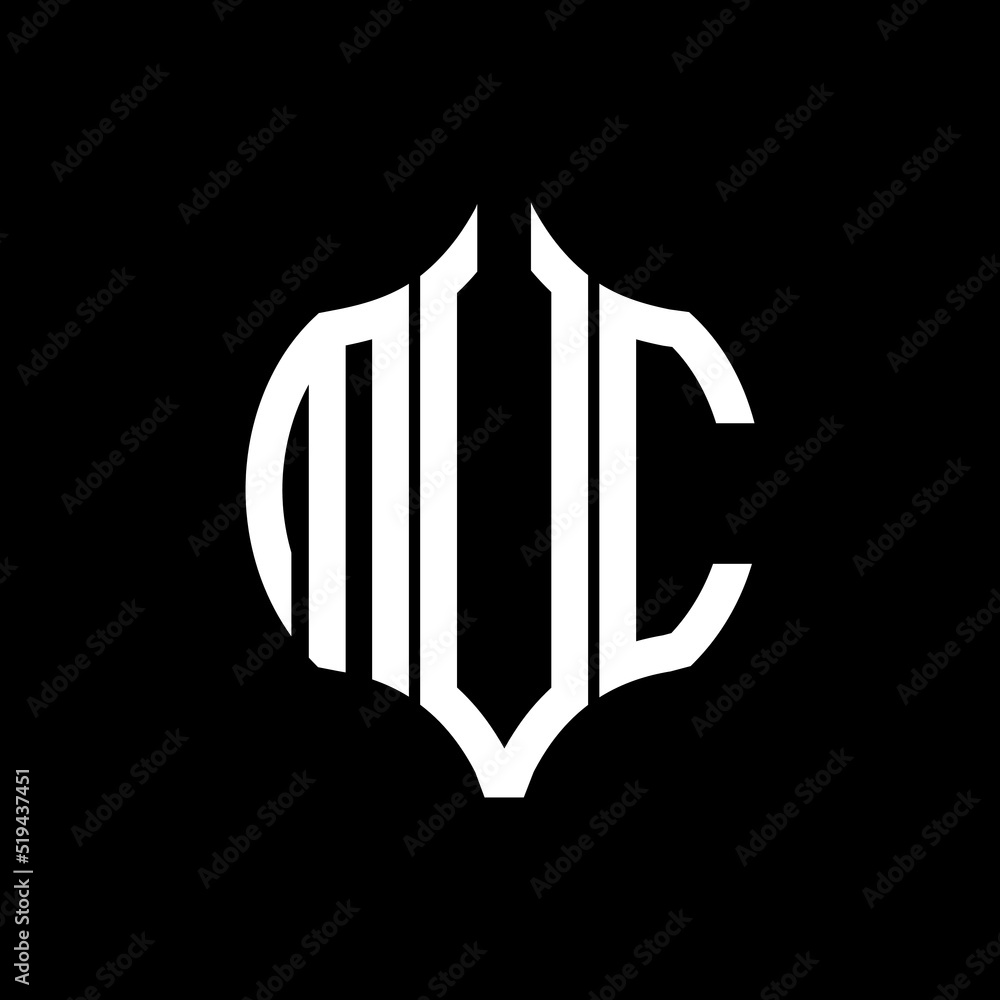 MVC letter logo. MVC best black background vector image. MVC Monogram ...