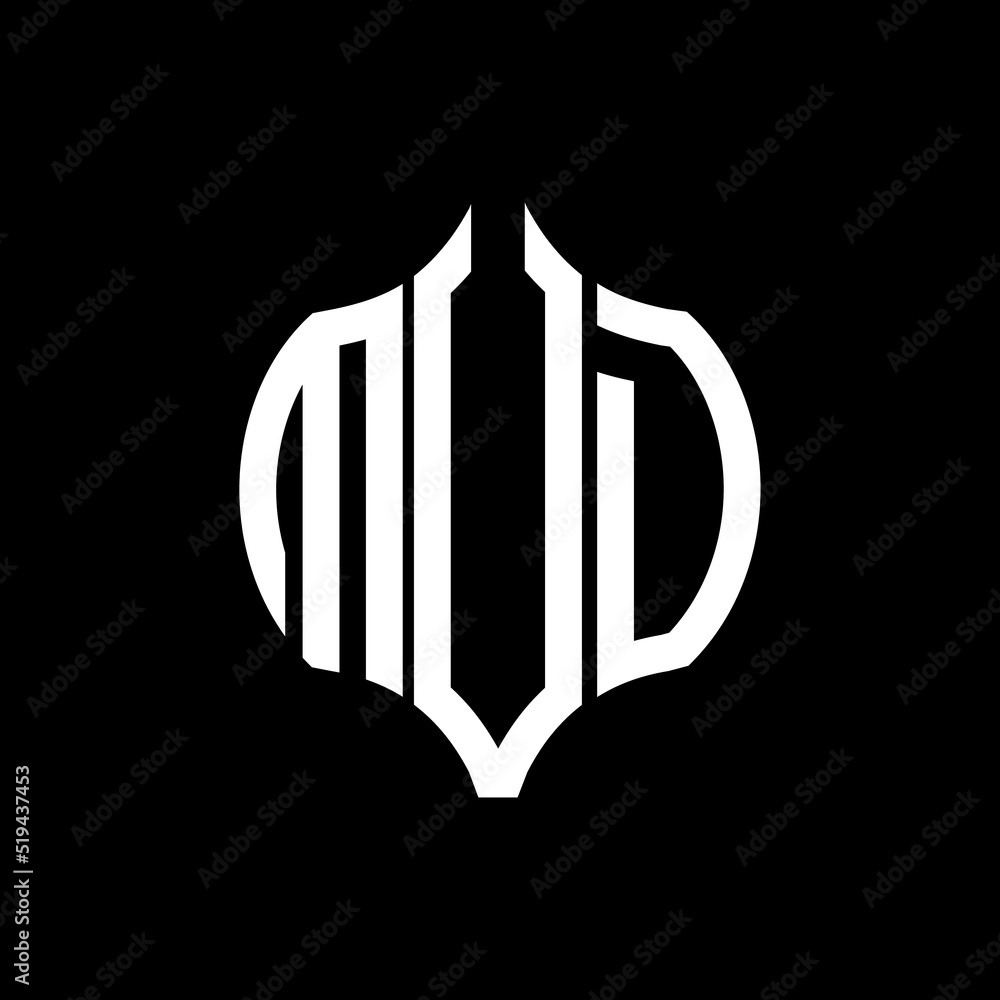 MVD letter logo. MVD best black background vector image. MVD Monogram ...