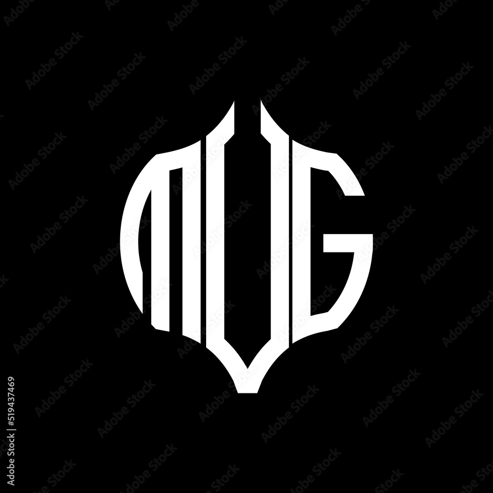 MVG letter logo. MVG best black background vector image. MVG Monogram ...