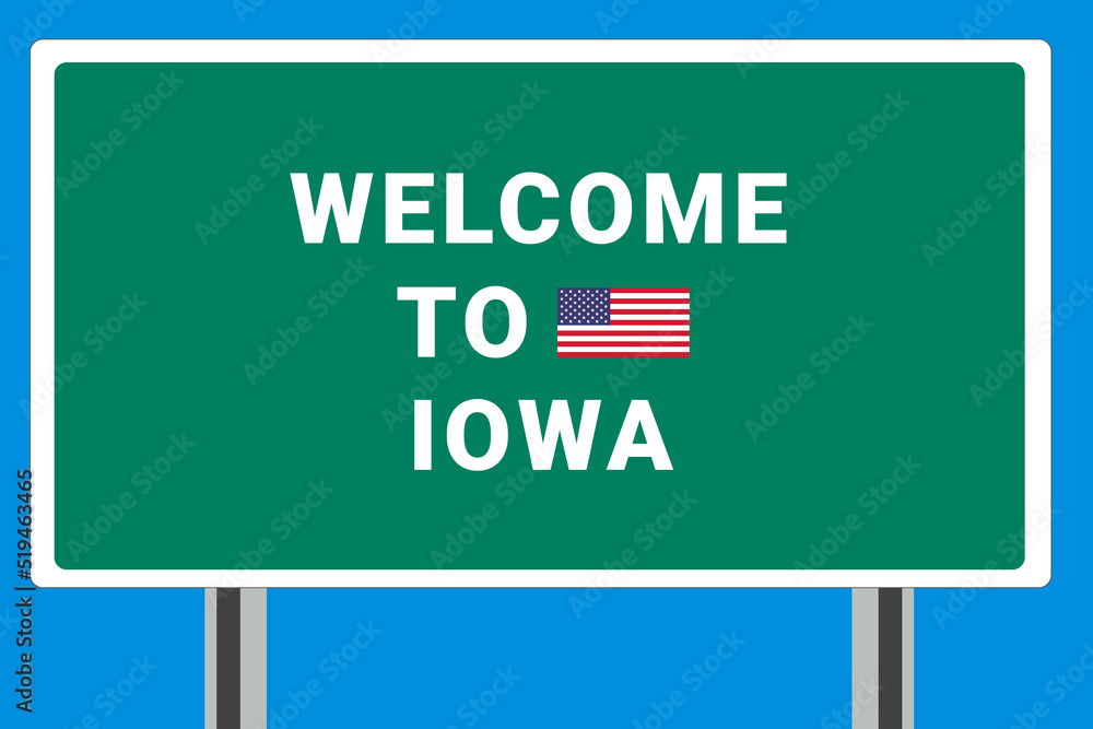 City of Iowa. Welcome to Iowa. Greetings upon entering American city ...