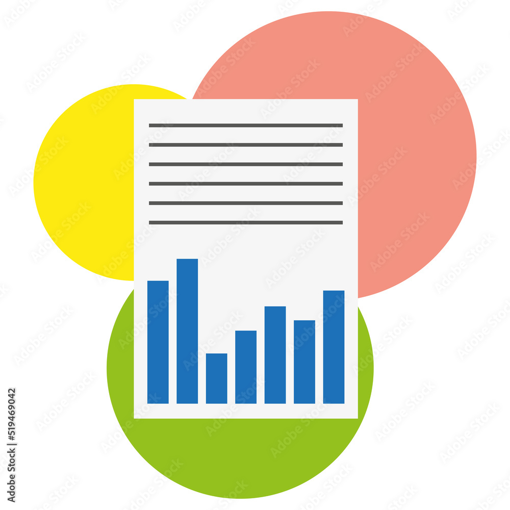 paper graph diagram. Business timeline chart template. Vector ...