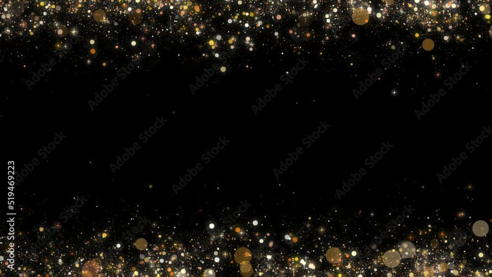 Award Glittering Particle Frame Particle gold overlays with golden ...