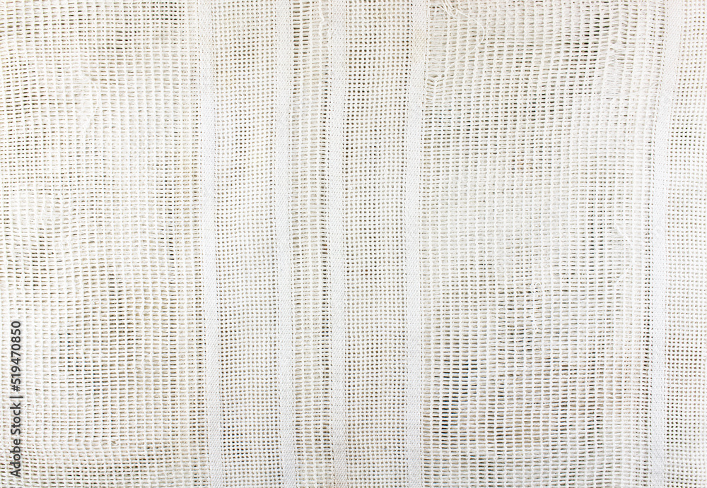 White old fabric texture. Old filamentous fabric thin background.Light ...