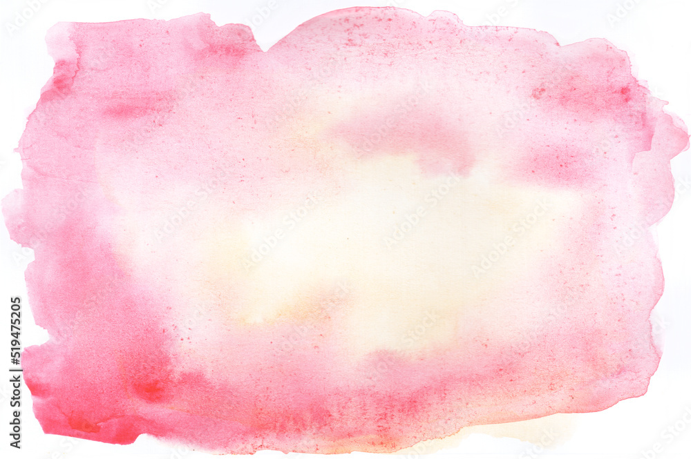 Watercolor background red and pink, art decoration, sketch ...