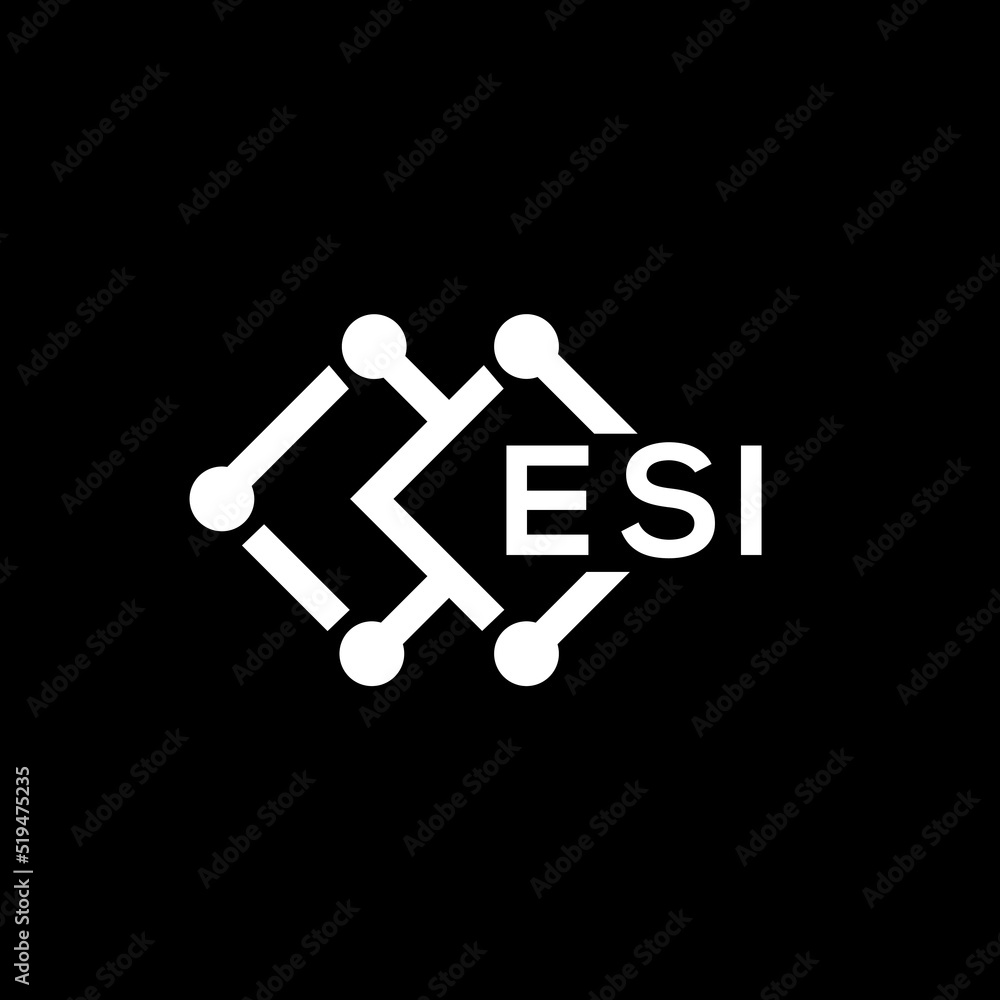 ESI letter logo design.ESI creative initial letter logo concept.ESI ...