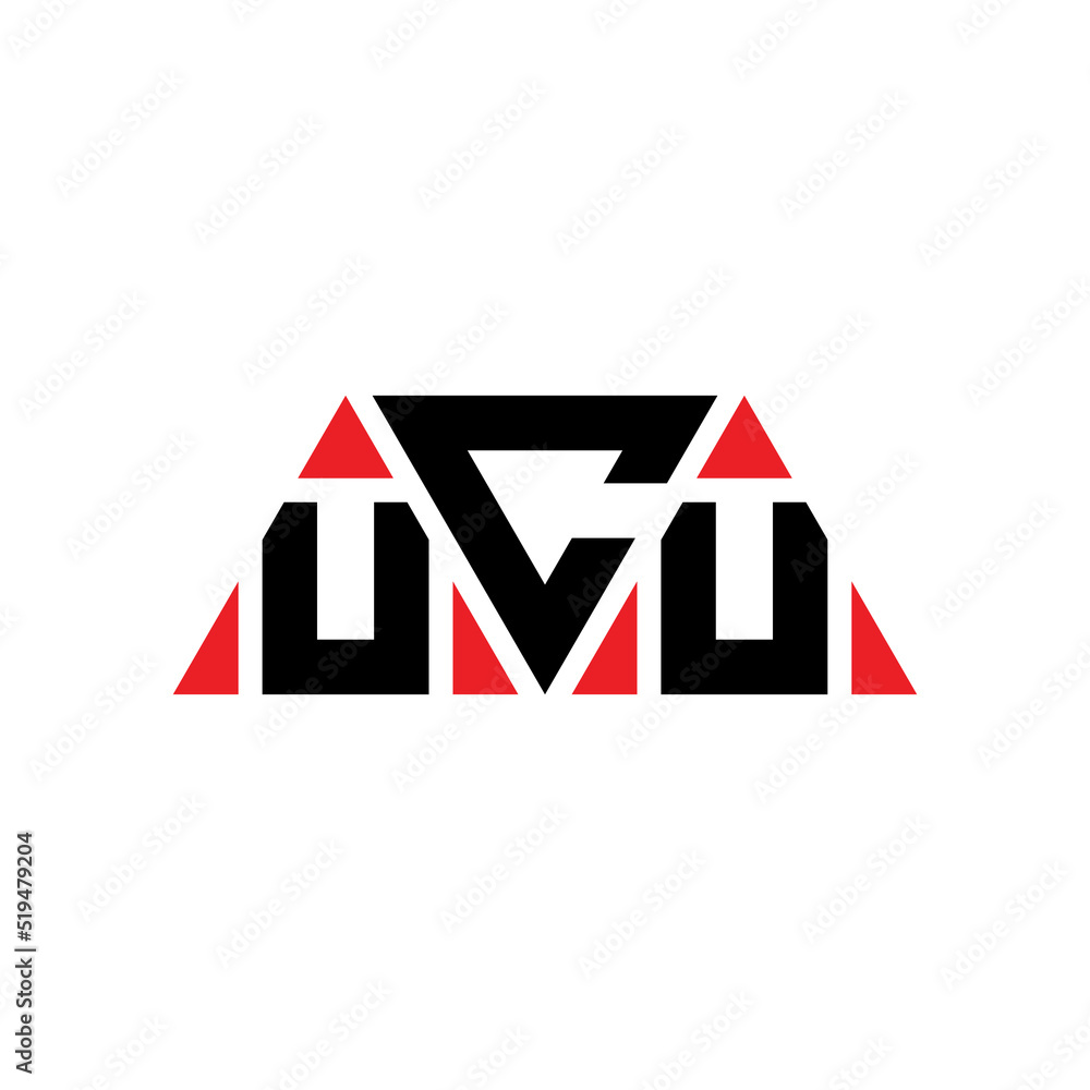 UCU triangle letter logo design with triangle shape. UCU triangle logo ...