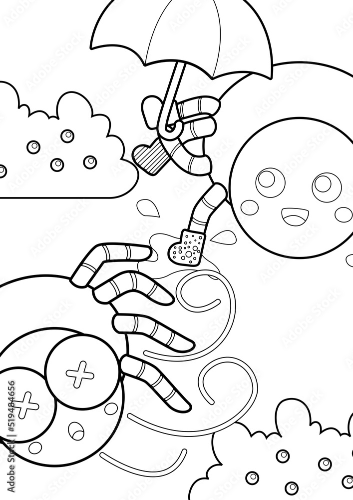 Itsy Bitsy Spider Coloring Page