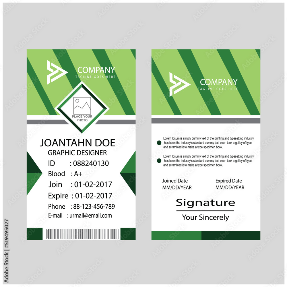 Best company id card, Business Id Card, Creative Id Card, Professional ...