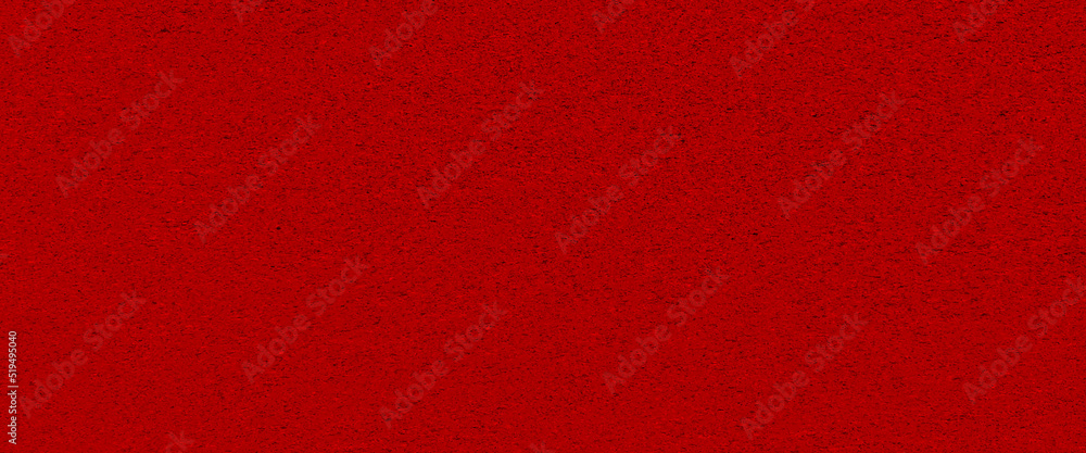 Red texture plasticine background, bright red texture of dense fabric ...