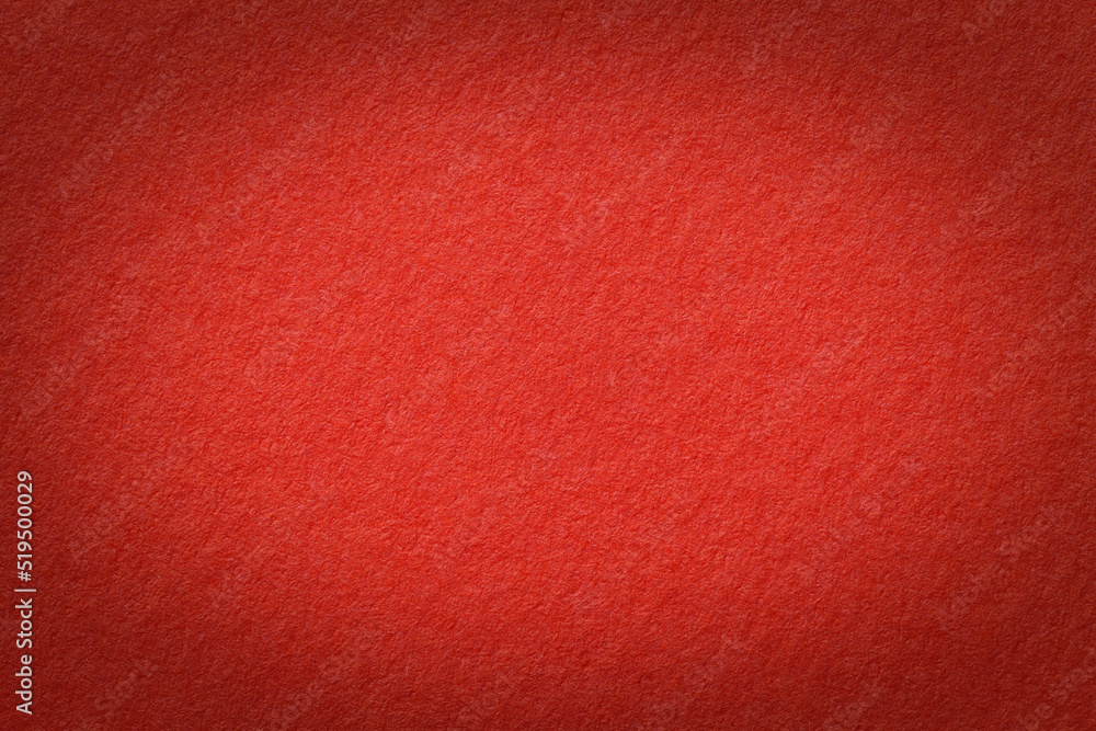Texture of vintage red paper gradient background with dark vignette ...
