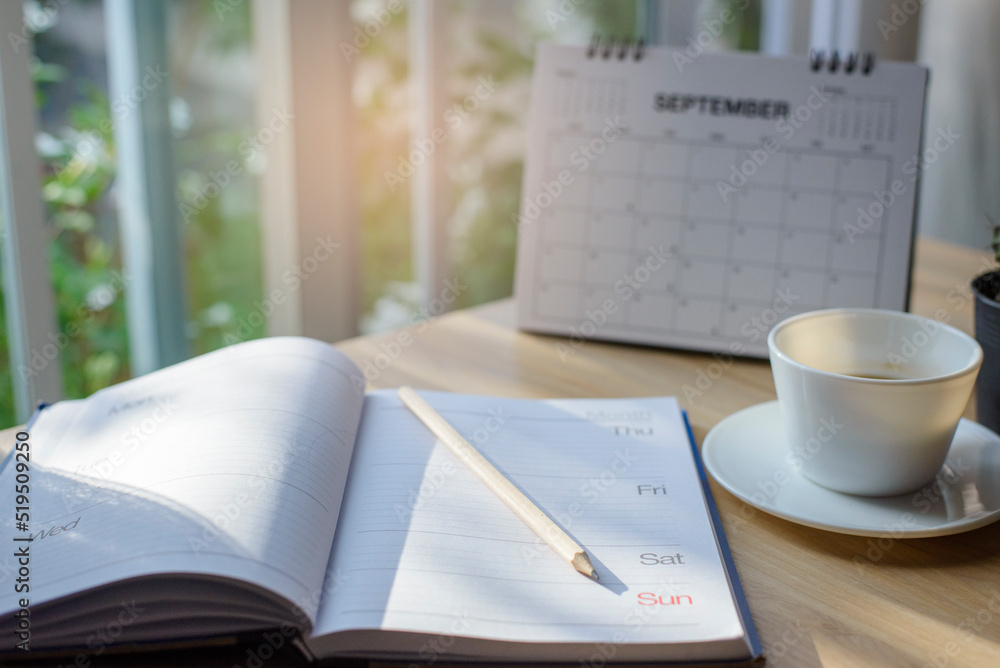 Diary, Calendar and agenda for Event Planner to plan timetable ...