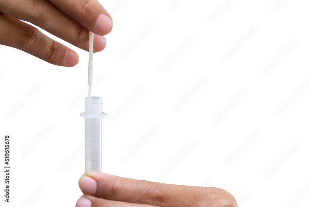 Self-Test Covid 19 Antigen Rapid Test.selective focus. Stock Photo ...