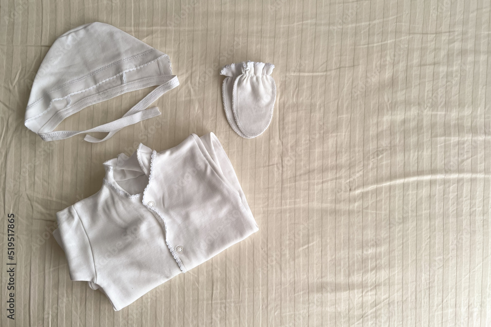 The white set for the discharge from the maternity hospital of the ...