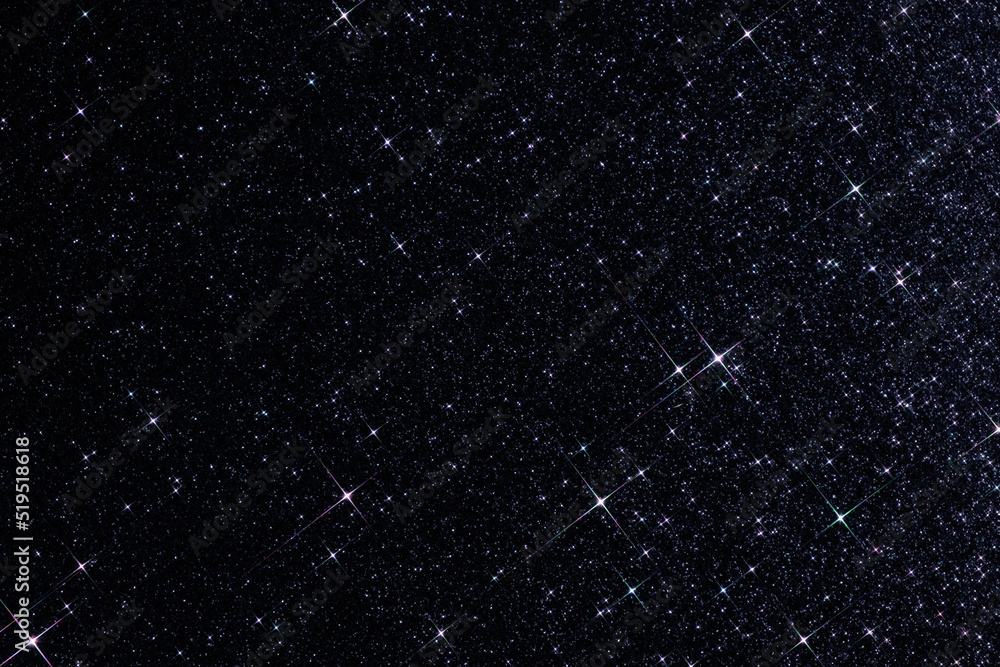 Sparkling texture. Abstract black background with sparkles in the shape ...