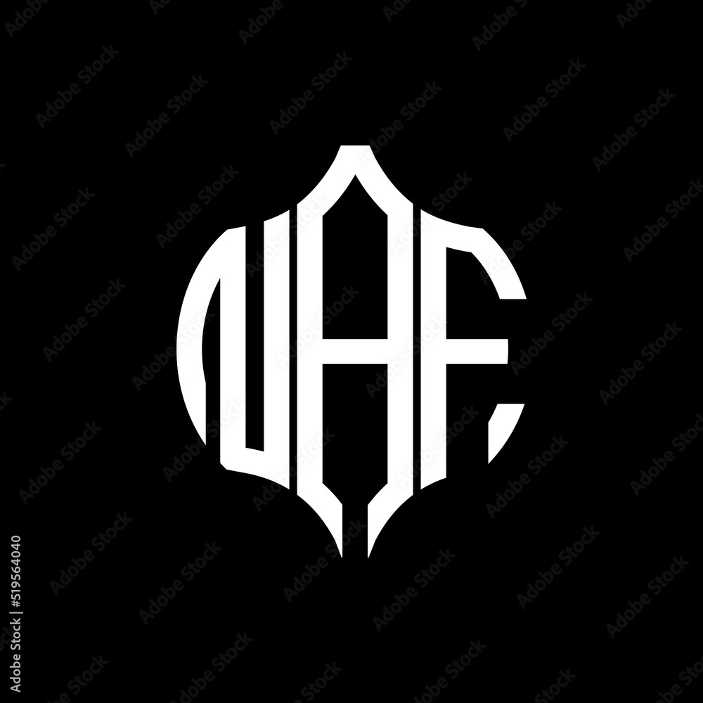 NAF letter logo. NAF best black background vector image. NAF Monogram ...