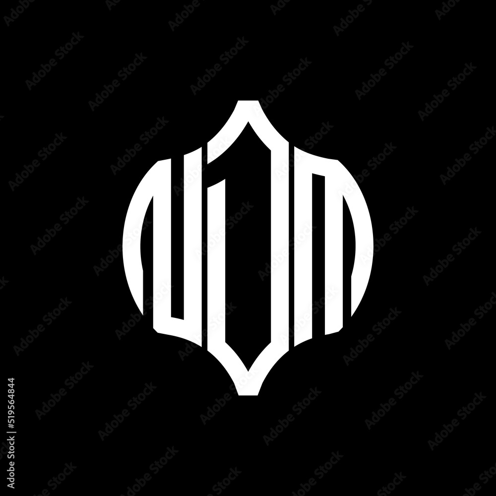 NDM letter logo. NDM best black background vector image. NDM Monogram ...