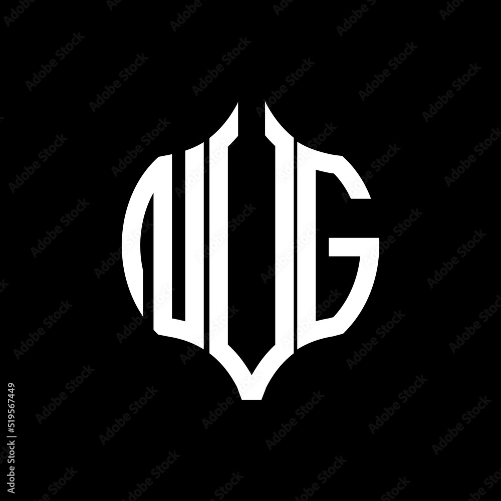 NVG letter logo. NVG best black background vector image. NVG Monogram ...