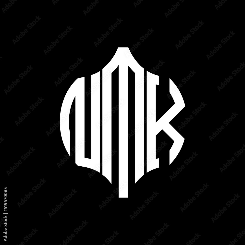 NMK letter logo. NMK best black background vector image. NMK Monogram ...