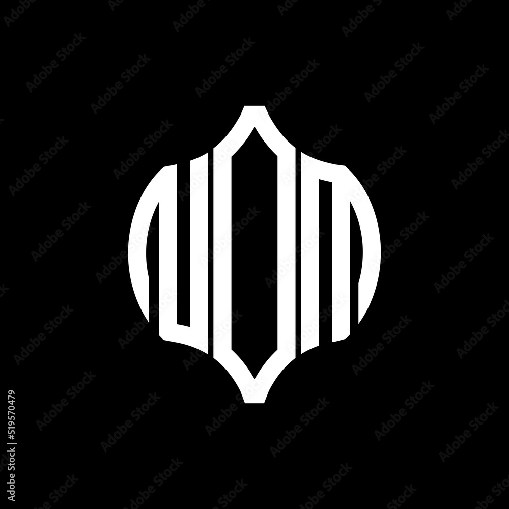 NOM letter logo. NOM best black background vector image. NOM Monogram ...