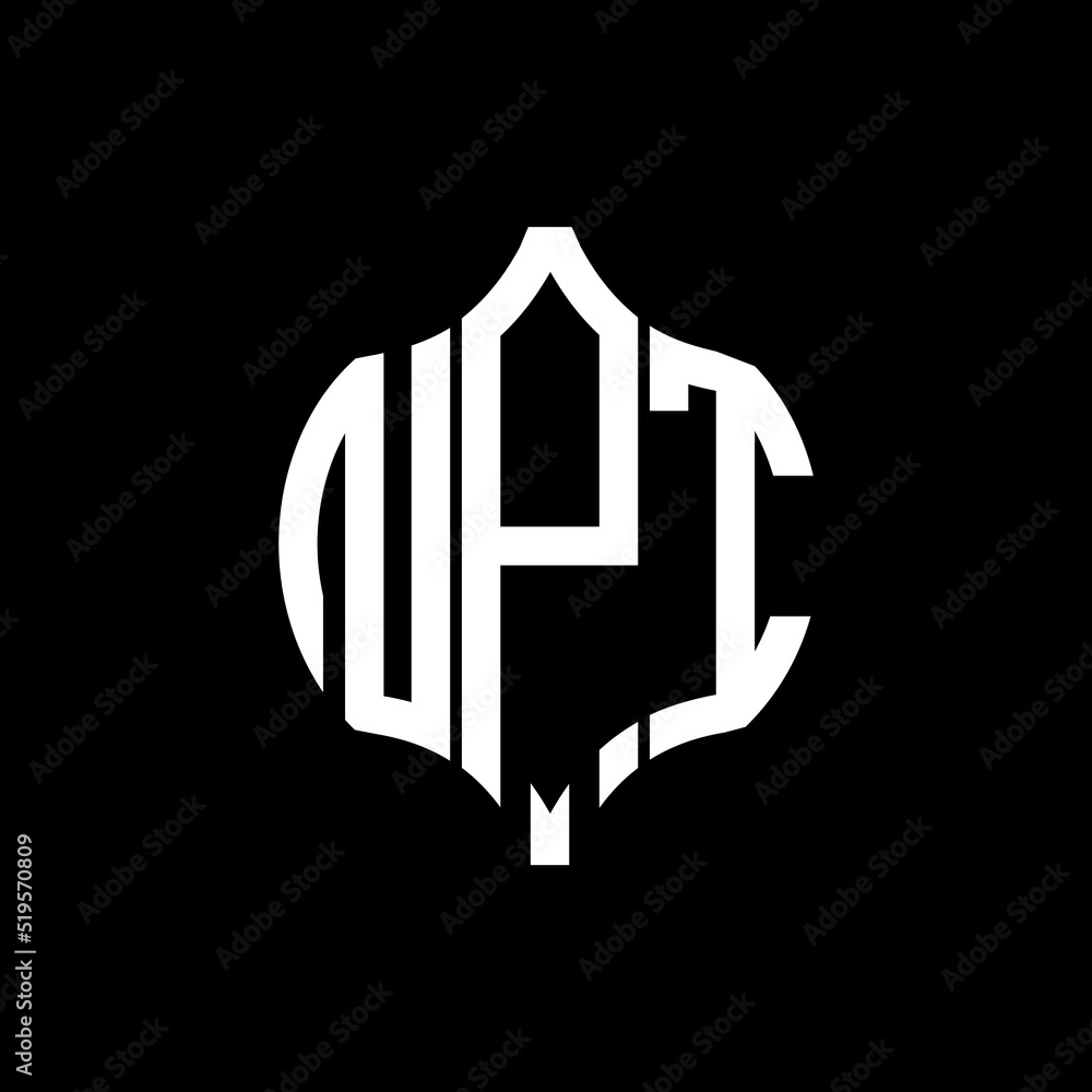 Vecteur Stock Npt Letter Logo Npt Best Black Background Vector Image Npt Monogram Logo Design